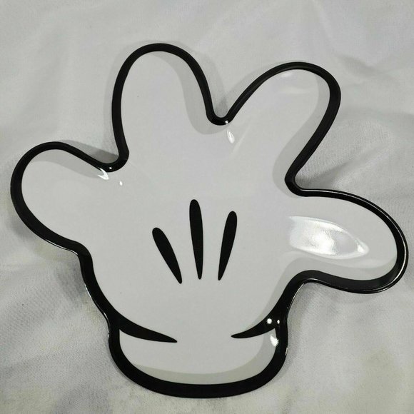 Disney Theme Parks | Kitchen | Mickey Mouse Glove Hand Melamine Plate ...
